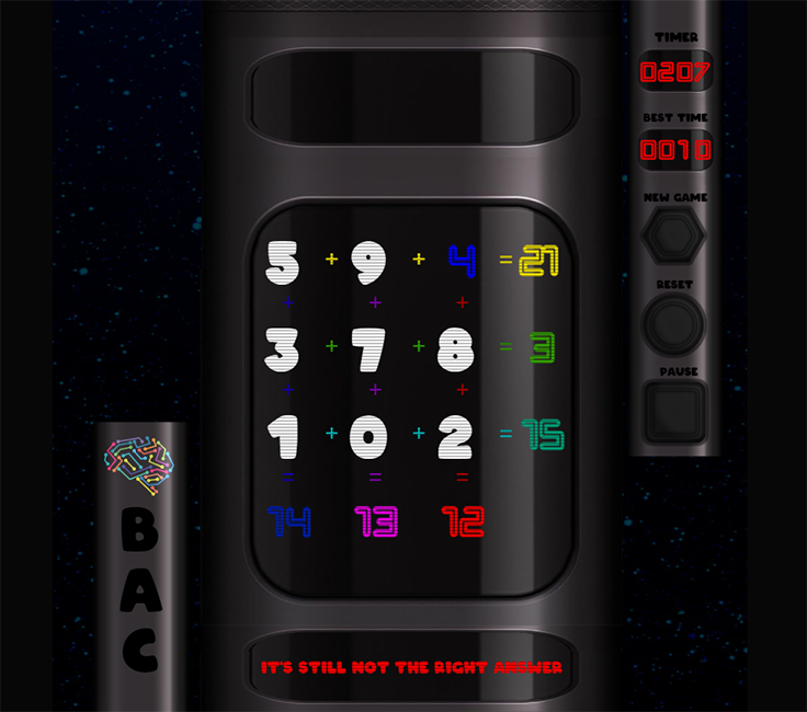 Brain Addition Challenge | Game | Construct 3 & HTML by froochka | CodeCanyon